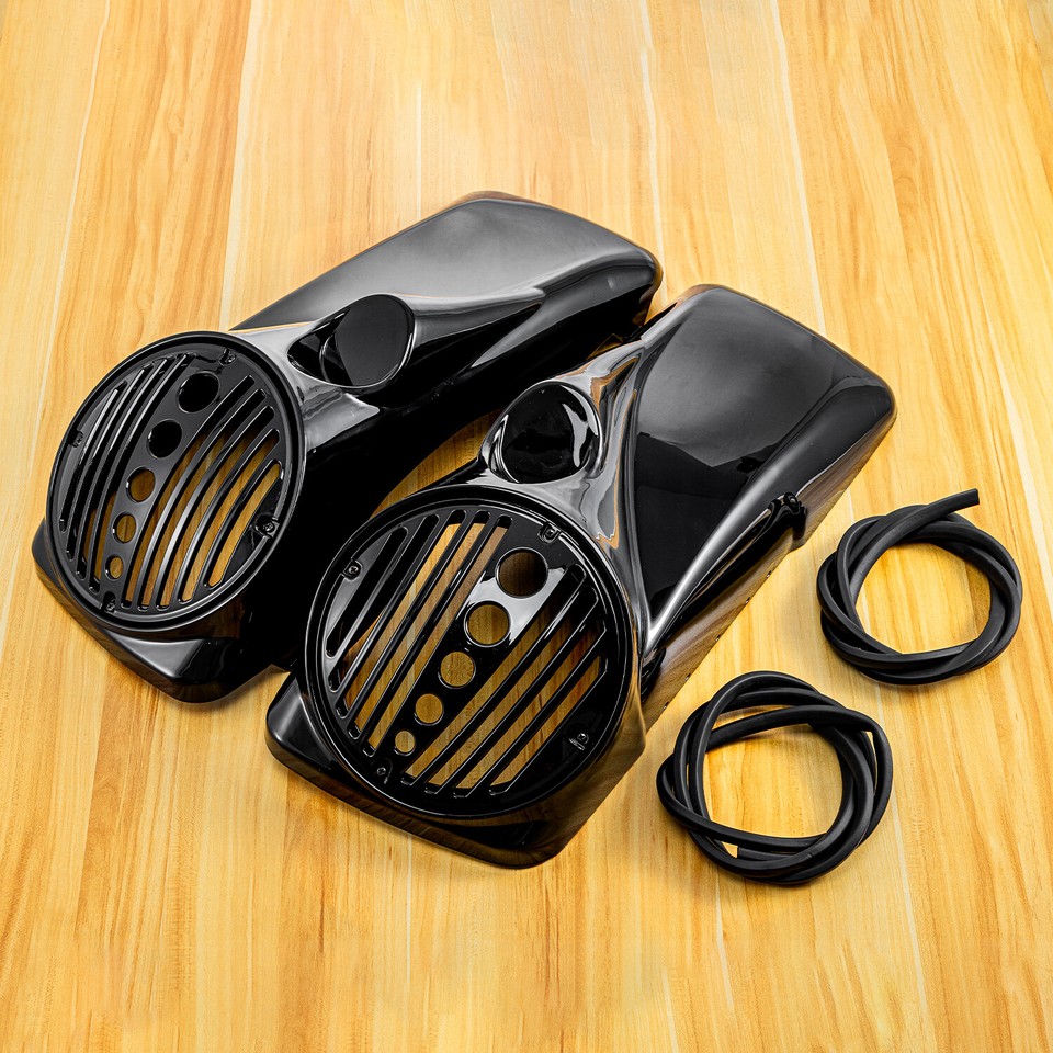 Vivid 8" Speaker Lids w/ Tweeter port ABS For Harley Touring Classic ...