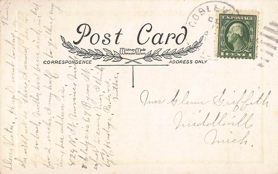 Christmas Wishes Antique Whitney Postcard | eBay