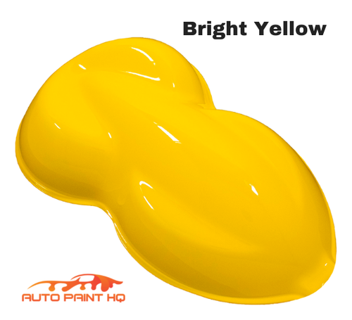 High Gloss Bright Yellow Acrylic Urethane Single Stage Gallon Paint Kit ...