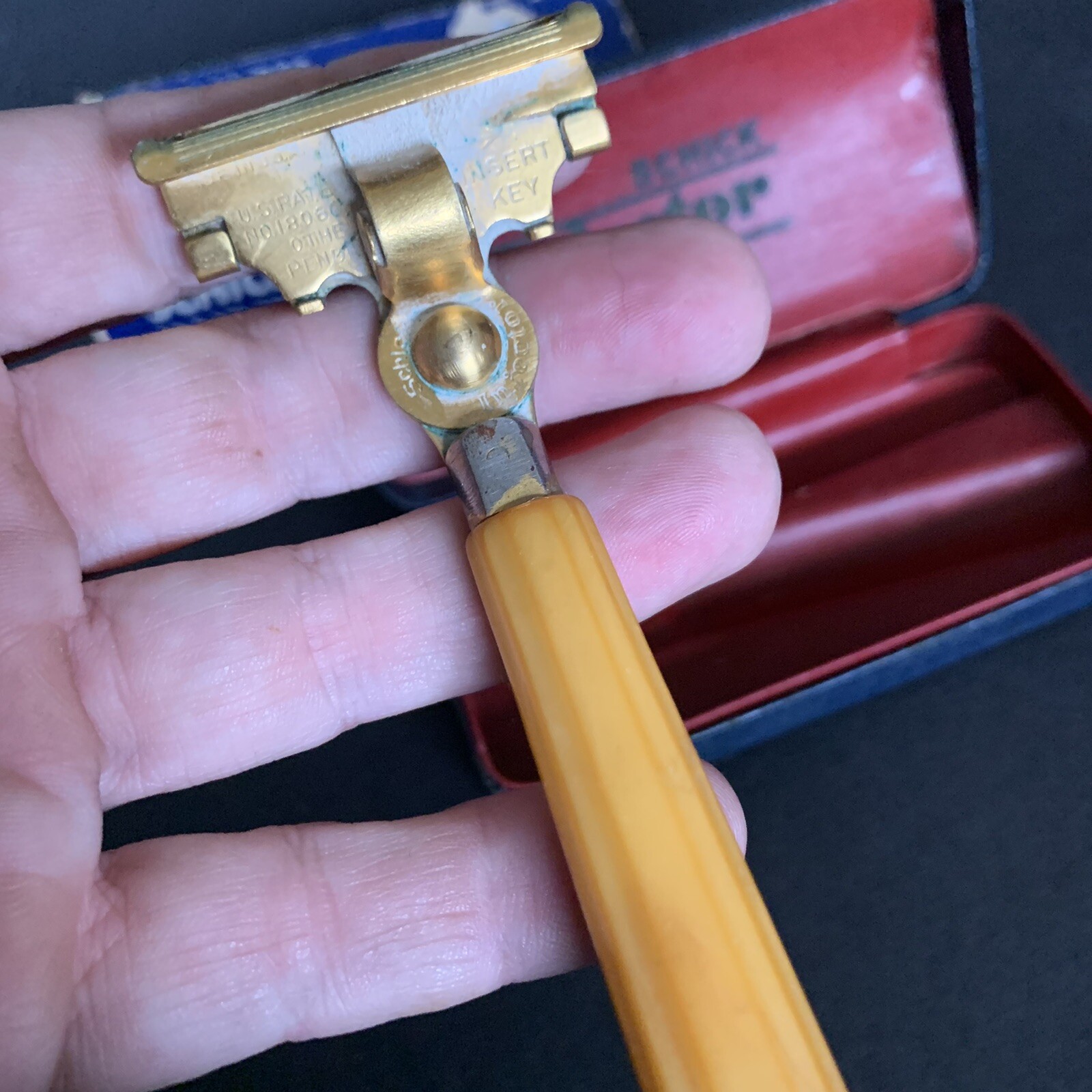 Vintage Schick Injector Safety Razor Bakelite Handle 1940s with Case | eBay