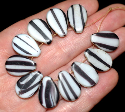 Antique Czech Molded Bohemian Tabular Tear Drop African Trade Wedding ...