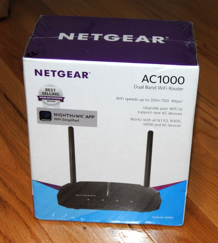 Dual Band WiFi Router NETGEAR R6080 AC1000 300+700 Mbps | eBay