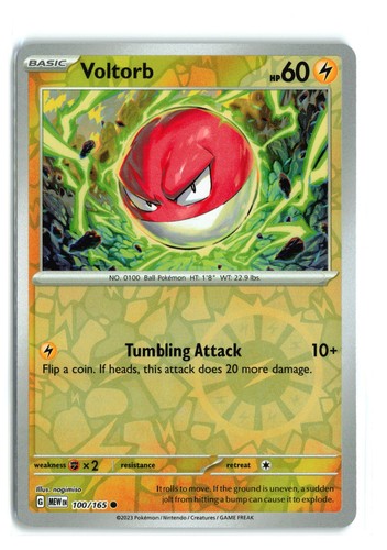 Voltorb 100/165 151 REVERSE HOLO Pokemon TCG NM-LP | eBay