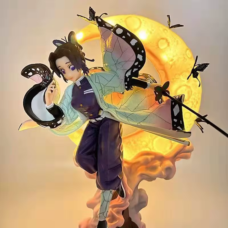 Kochou Shinobu Anime Figure - Demon Slayer PVC Statue with Light ...