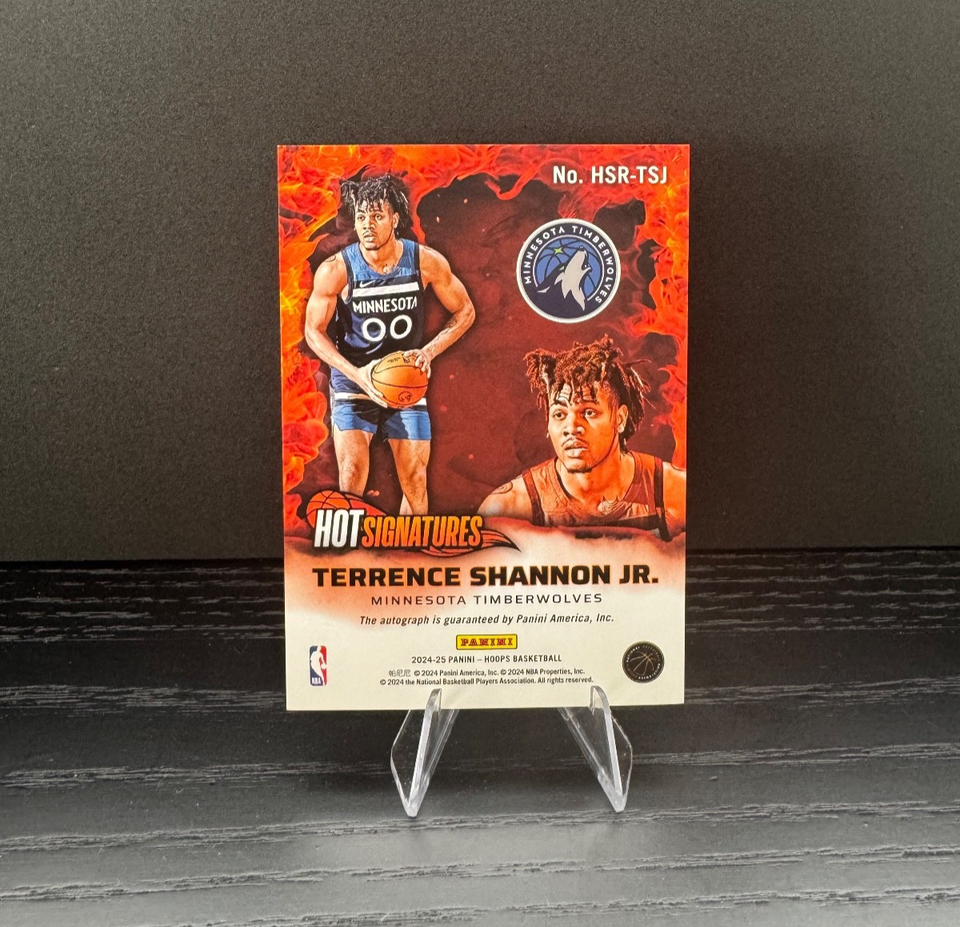 2024-25 Panini NBA Hoops Terrence Shannon Jr. Hot Signatures Rookie # ...