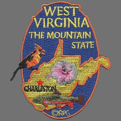 West Virginia Travel Patch WV Souvenir Iron On Embellishment or ...