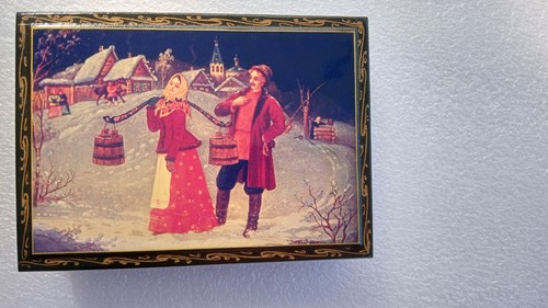Hand Painted Russian Fairy Tale Lacquer Box | eBay