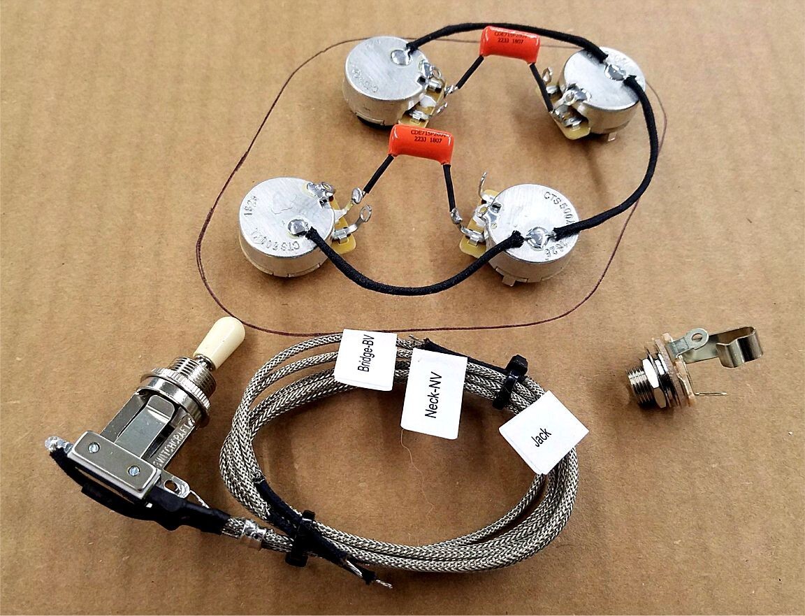 Premium Gibson Full Les Paul Harness - Custom CTS 550k Pots 5% tolerance