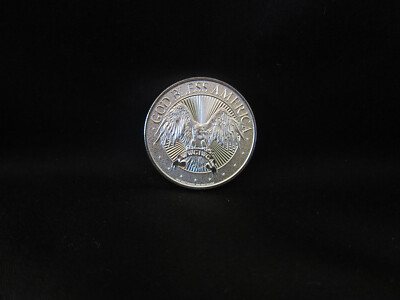 GOD BLESS AMERICA 1 oz Silver LIMITED USA Made Capsuled BU Round HR ...