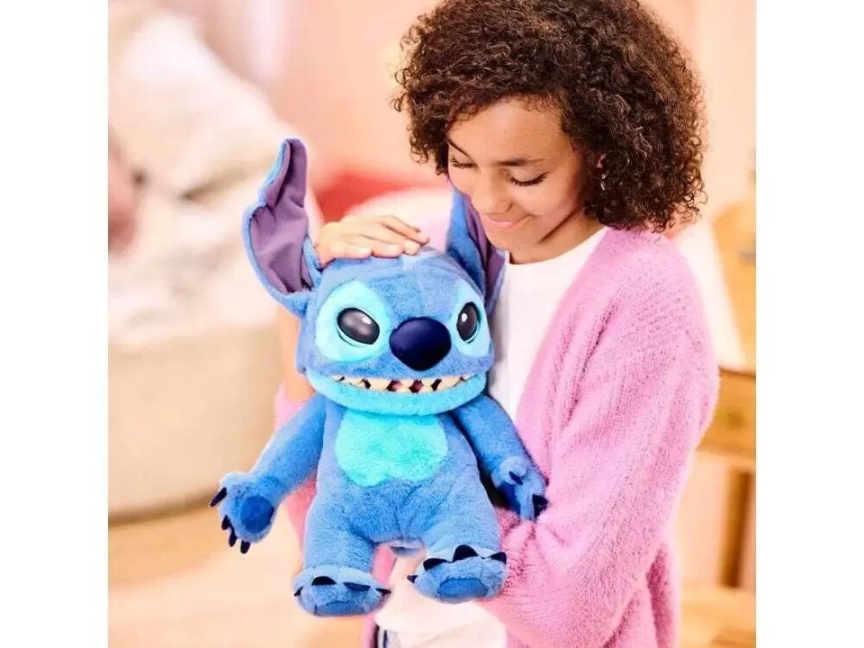 Real FX Disney Stitch Puppet Interactive Toy + 10 AAA Alkaline ...