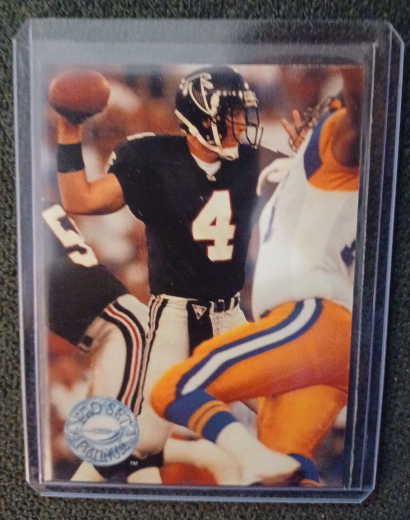 💥1️⃣9️⃣9️⃣1️⃣ Pro Set Platinum #290 Brett Favre RC Rookie Atlanta ...