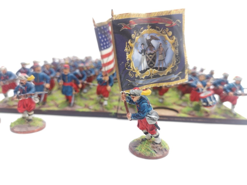 American Civil War Zouaves 25mm / 28mm Painted Plastic Perry Miniatures ...