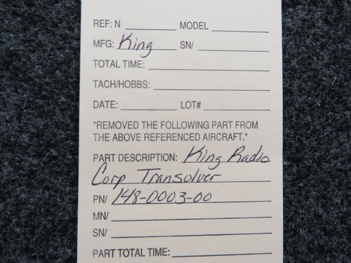 148-0003-00 (Alt: 15CW5-001) King Radio Transolver | eBay