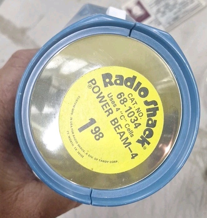 Vintage Radio Shack Power Beam 4 Flashlight Made in USA NOS Still Has ...