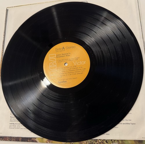 John Denver’s Greatest Hits Vinyl LP NM/VG+ 1st U.S. Hollywood Pressing ...