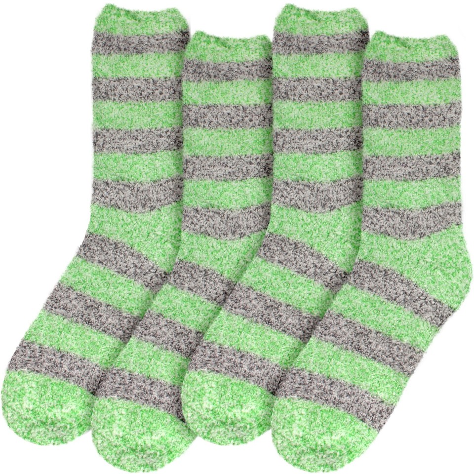 Chirpy Socks - Women's Soft Fuzzy Warm Cozy Striped Fuzzy Socks | eBay
