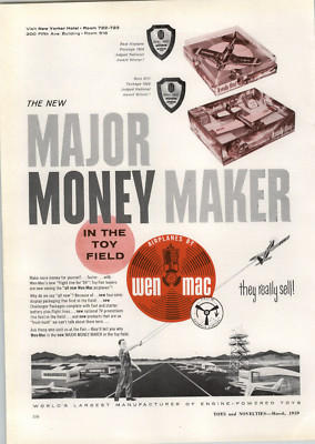 1959 PAPER AD Wen Mac Gas Gasoline Engine Powered Model Airplanes ...