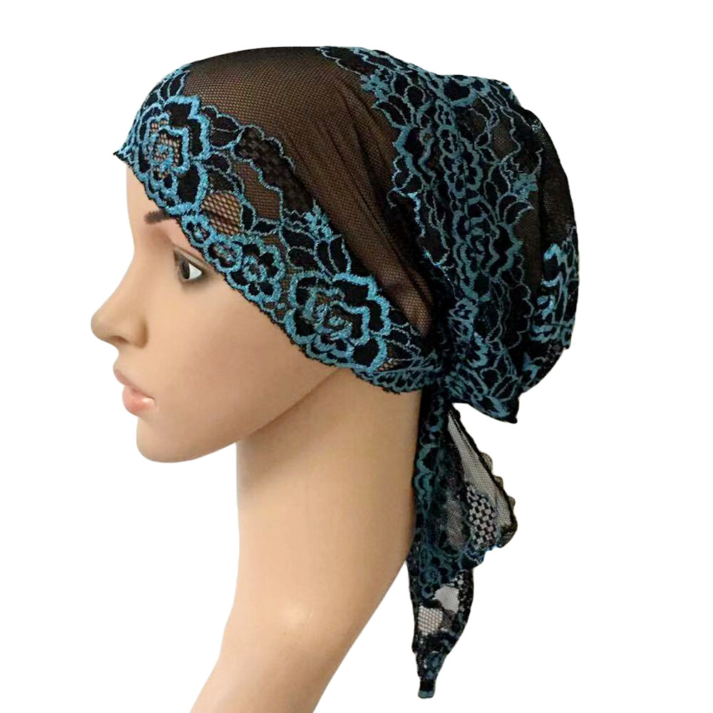 Muslim Women Lace Hat Islamic Inner Caps Headwear Underscarf Hijab Lady ...
