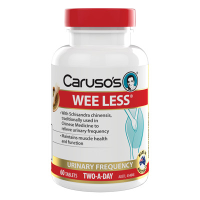 Caruso's Wee Less 60 Tablets Bladder Function Urinary Incontinence ...