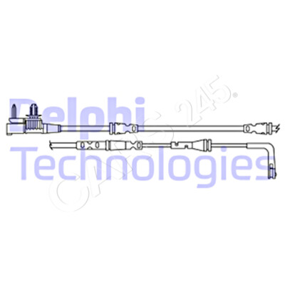 DELPHI Brake Pad Wear Warning Contact For JAGUAR Xe X760 T2H2092 | eBay