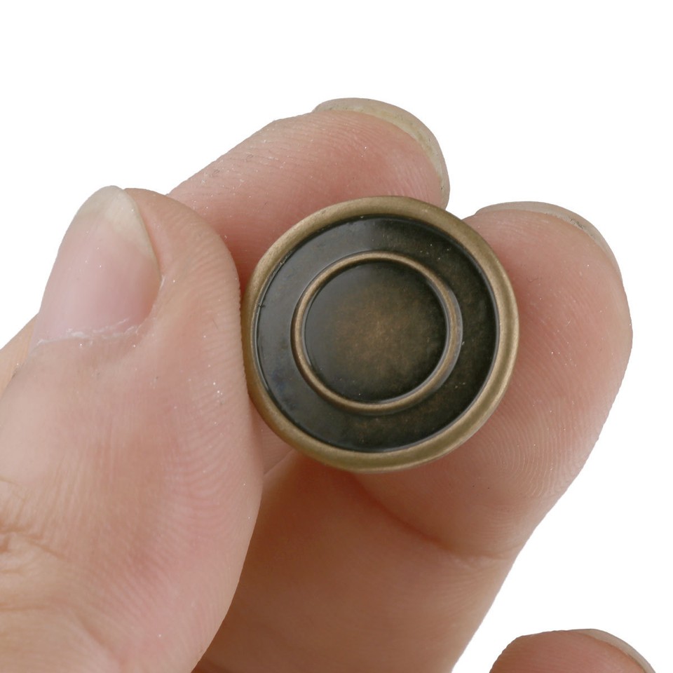 10PCS Metal Buttons Suspender Replacement Instant Clothes Jeans Pants ...