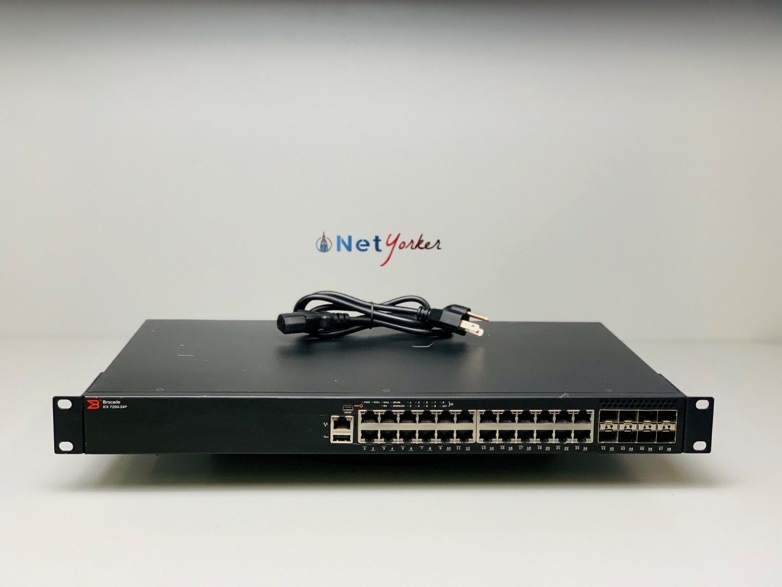 Brocade ICX7250-24P-2X10G 24 Port PoE+ Switch - Same Day Shipping ...