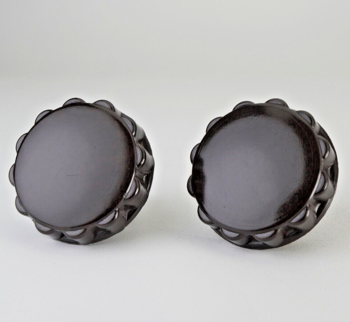 Vintage Radio Knobs 2pc 1930s-40s Midcentury Deco Bakelite 1/4" D Shaft ...