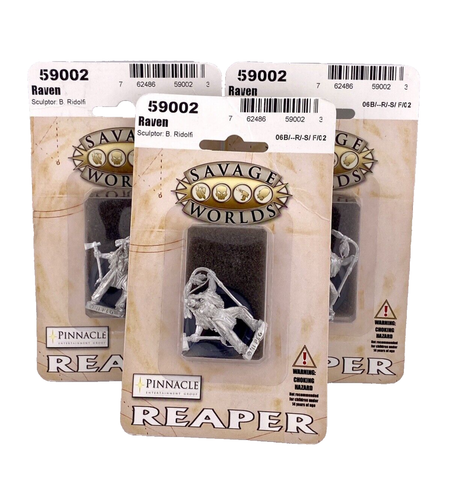 Reaper Miniatures Lot: 3x Raven 59002 Savage Worlds | eBay