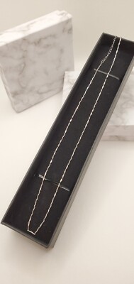 Silver Ingot Chain Necklace 925 | eBay