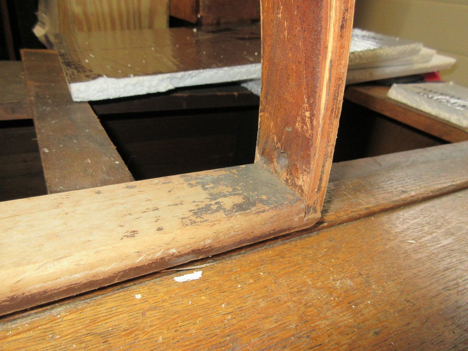 LATE victorian wooden ARCHED window screen embellishment? NICE turnings ...