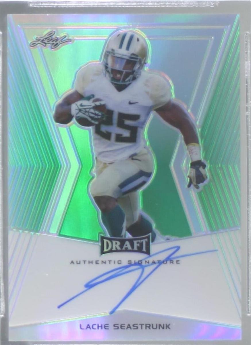 2014 Leaf Metal Draft - Lache Seastrunk #BA-LS1 Green Prismatic /10 (AU ...