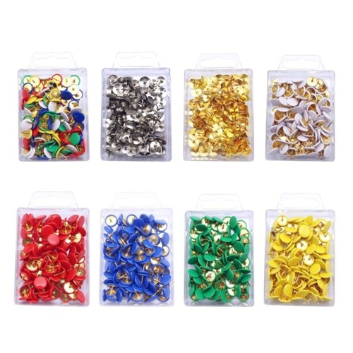 100Pcs Color Thumb Tacks Roundness Push Pins Decorative Tacks for ...