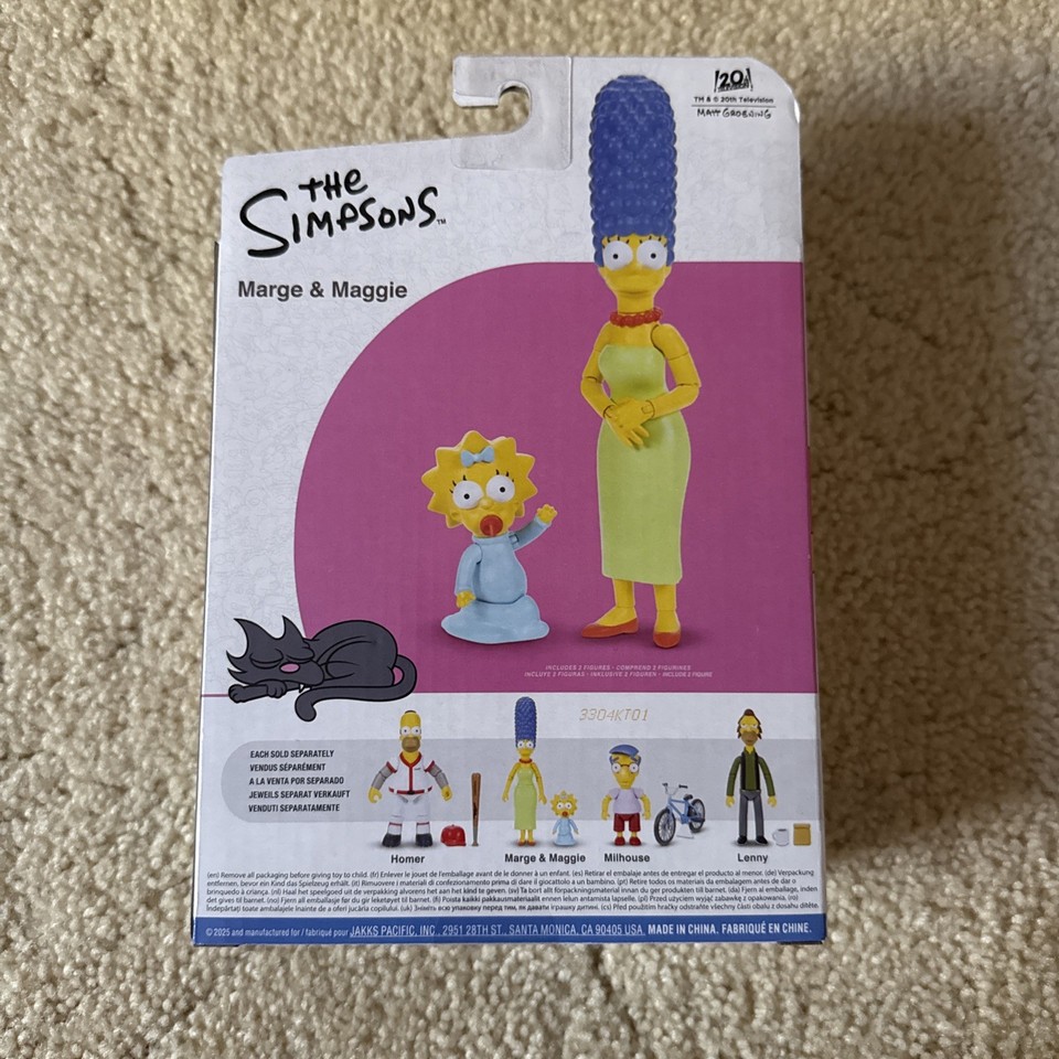 The Simpsons Marge & Maggie Simpson Figures Wave 3 Jakks Pacific 2025 ...