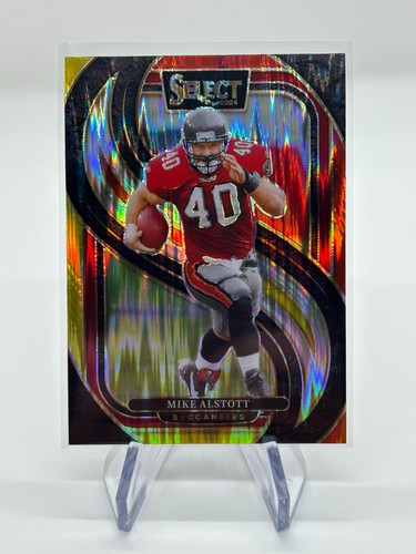 2024 Panini Select Mike Alstott Red & Yellow Shock Premier #183 Tampa ...
