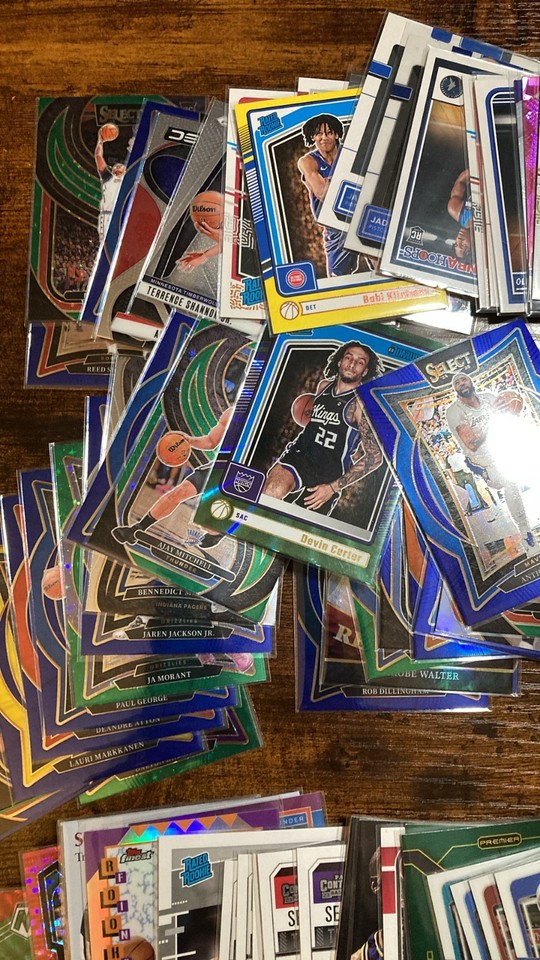 Basketball Card lot, 150 NBA Cards, lots of RC cards, Rookies, Top ...