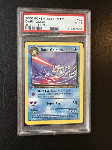DARK GOLDUCK 1ST EDITION POKEMON ROCKET 2000 37 PSA 8 | eBay.de