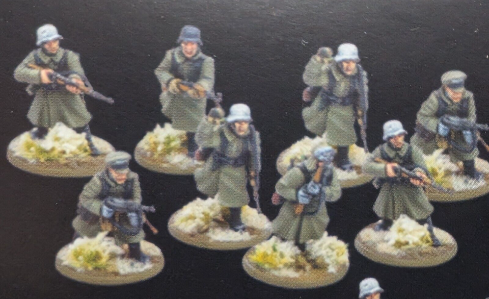 German Infantry (Winter) Sprue Bolt Action 28mm WWII Germany Warlord ...