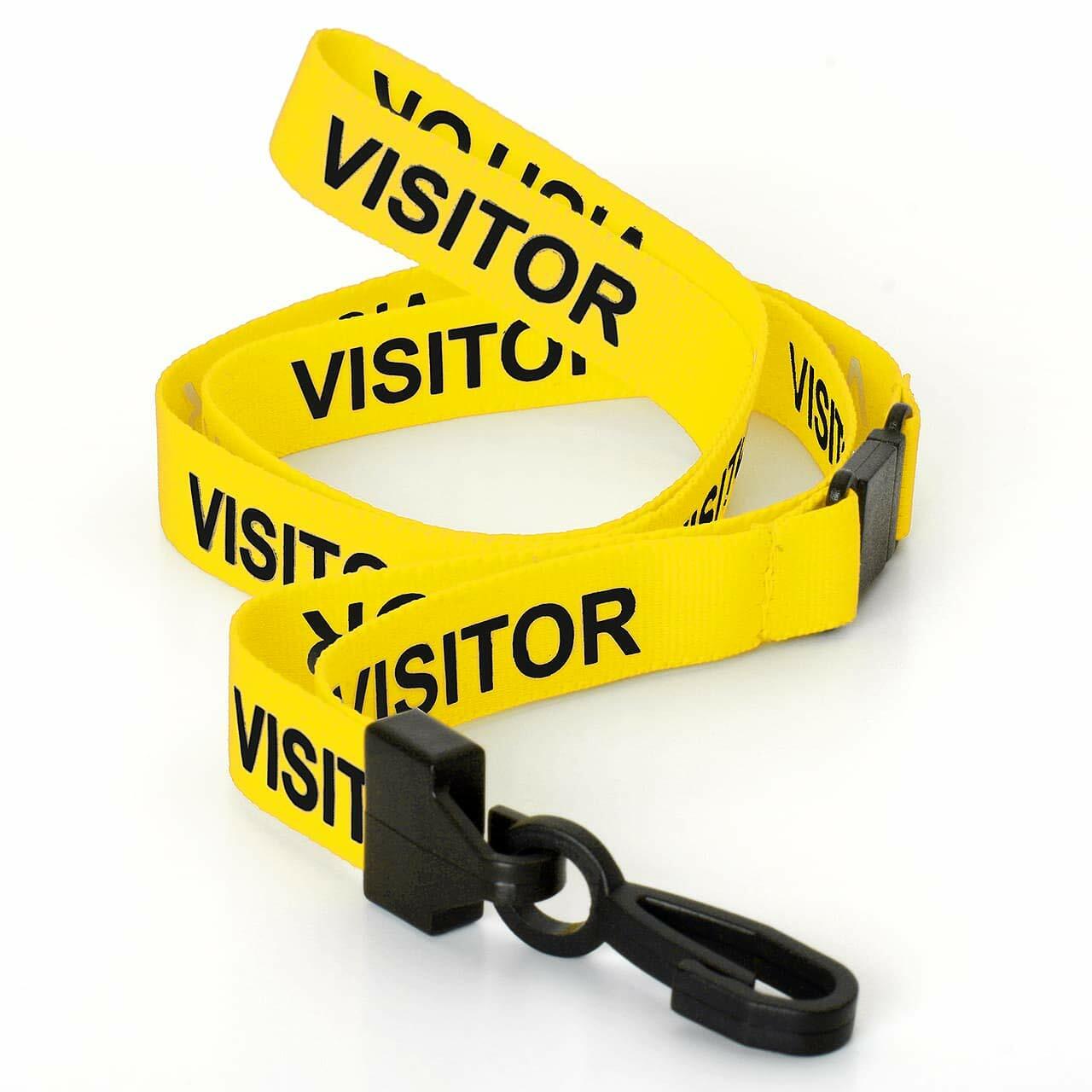 PRE PRINTED Lanyards Neck Strap For ID Pass Card Badge Holder Safety ...