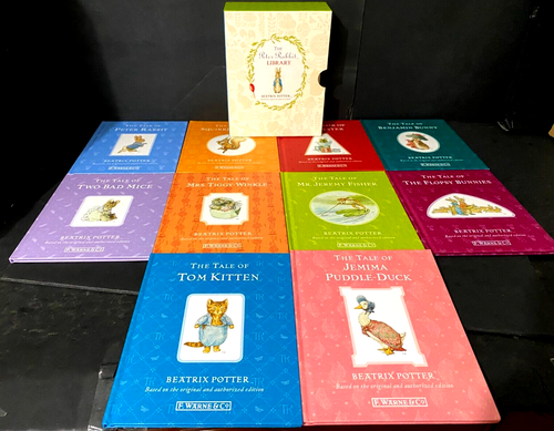 The Peter Rabbit Library by Beatrix Potter 10-Books Boxedset Collection ...