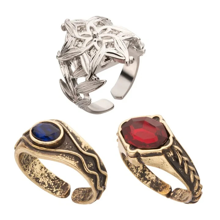 The Lord of The Rings Elven Rings of Power Limited Edition Ring Set | eBay