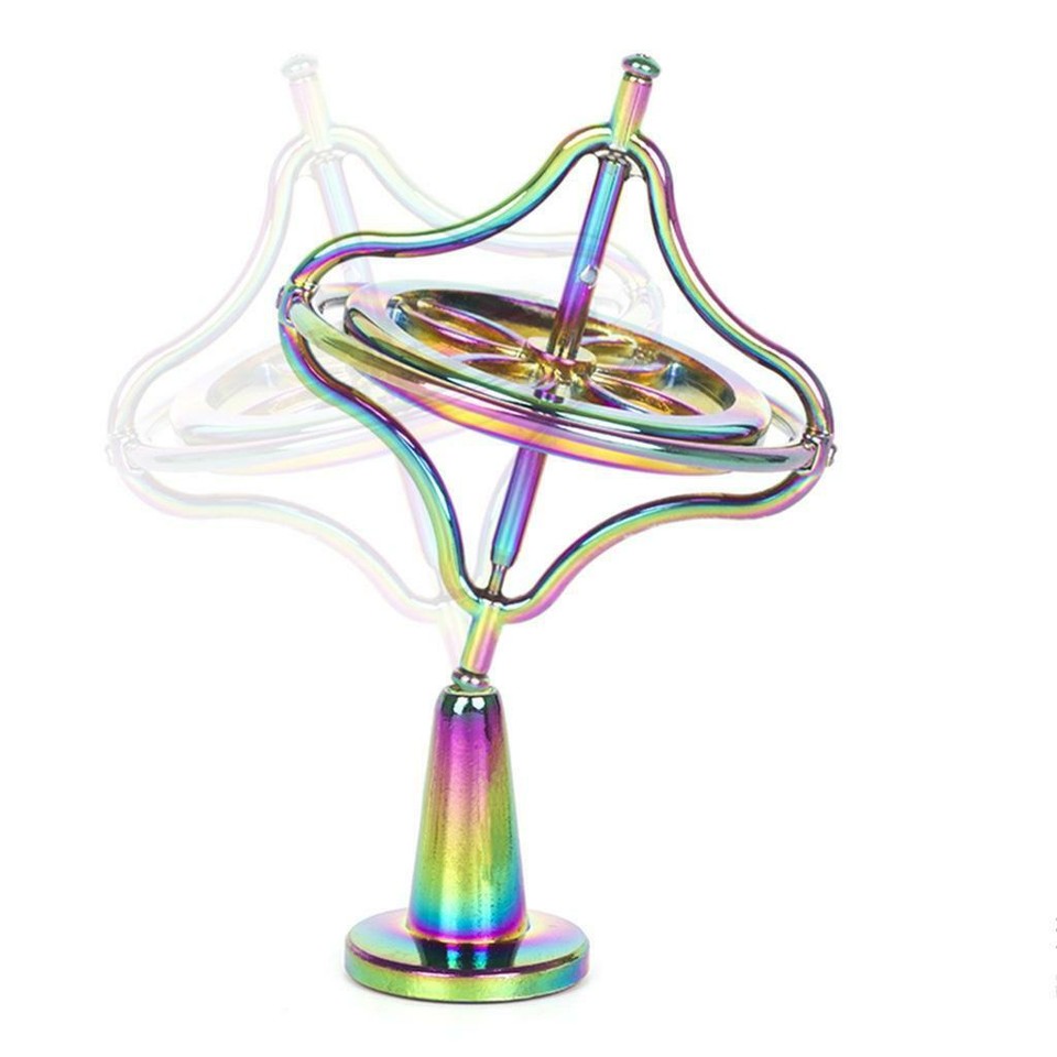 Colorful Metal Anti Gravity Spinning Fingertip Gyroscope Balance Top ...