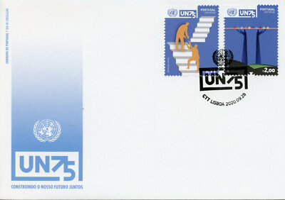 Portugal UN Stamps 2020 FDC United Nations 75 Years UN75 2v Set | eBay