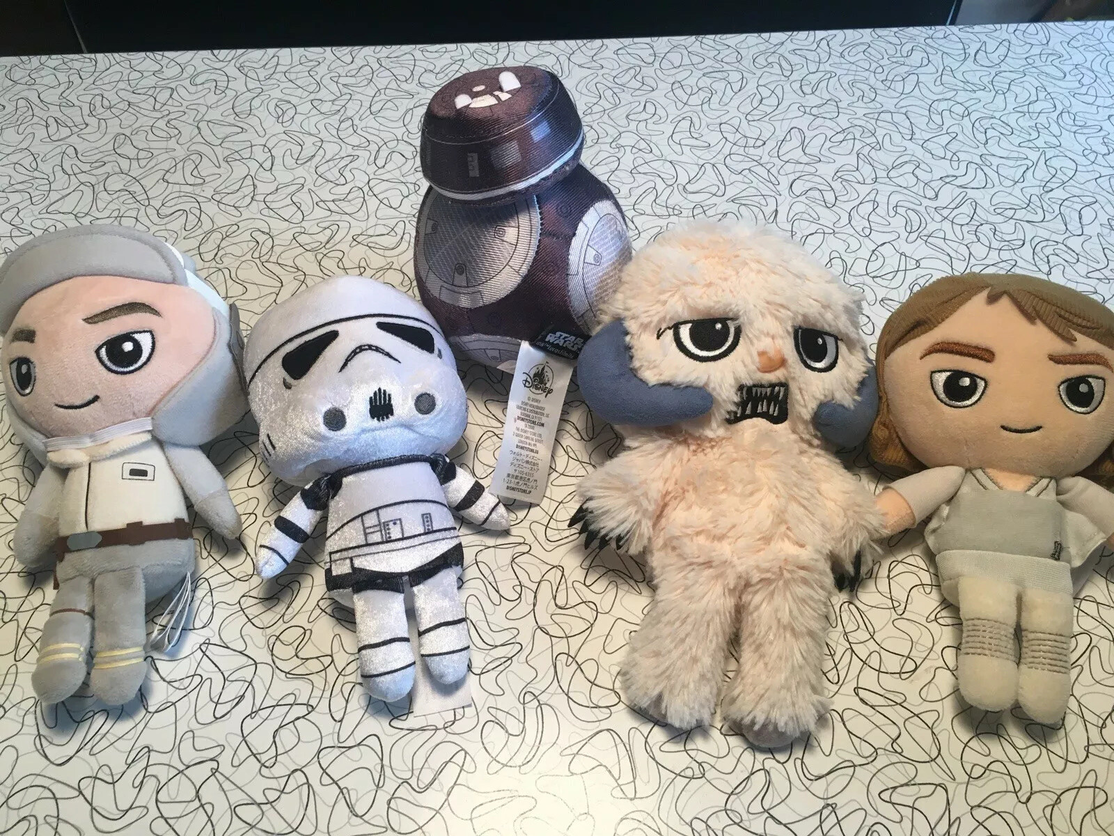 Funko Disney Star Wars Galactic Plushies Wampa Luke Storm Trooper 9 ...