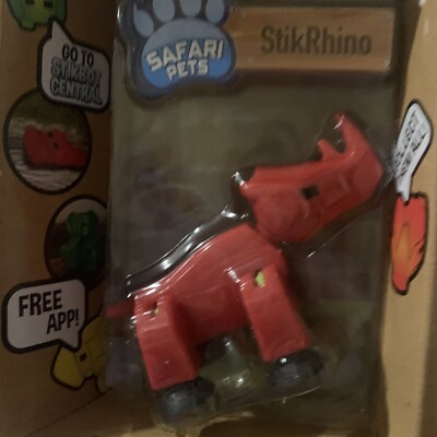 Stikbot Rhino Solid RED Animate and Share Safari Pets Free App NEW ...