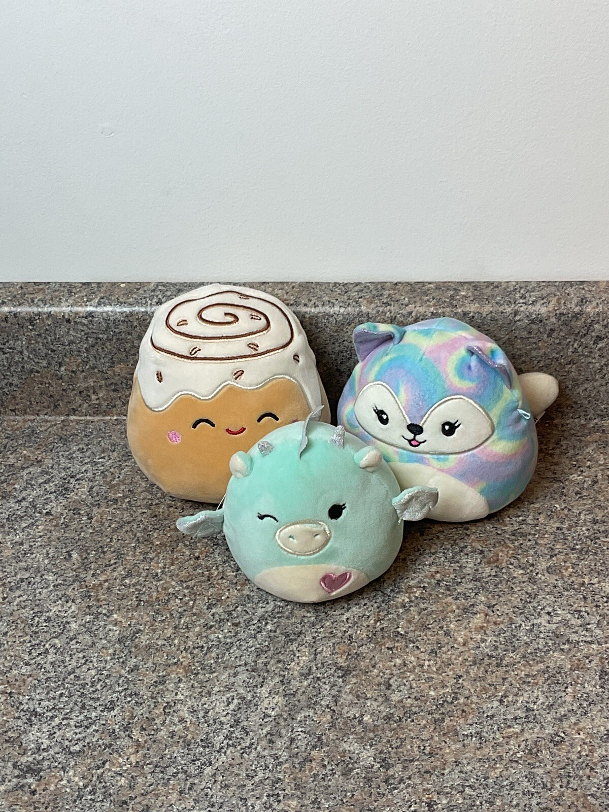 Squishmallow 3 Pack Palasha The Dragon, Felexine The Fox And Cinnamon ...