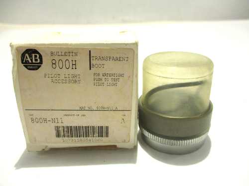 NEW ALLEN-BRADLEY 800H-N11 SER.A PILOT LIGHT TRANSPARENT BOOT | eBay