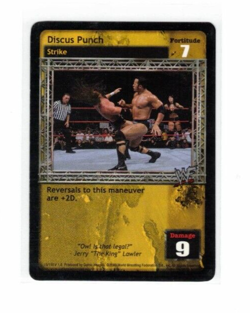 WWE Raw Deal Card: Discus Punch- The Rock | eBay