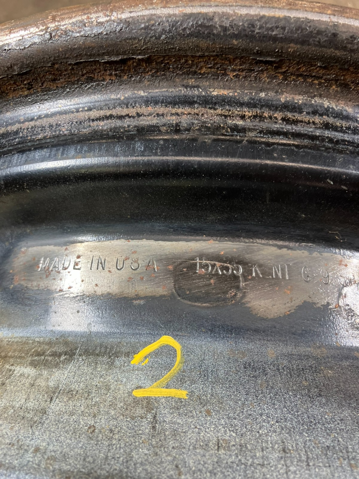 Pair 50s, 60s, 70s, Chevy GMC Pickup Truck 15x5.5, 6 Lug Steel Wheels ...