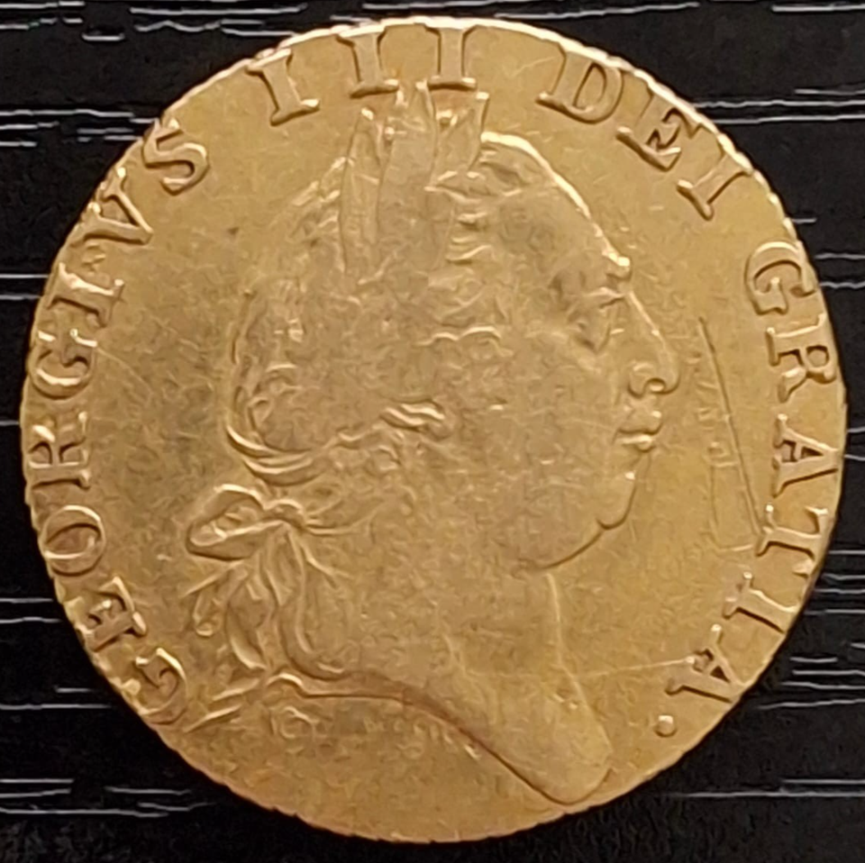 A 1787 George III 22ct gold 'Spade' guinea - approx. gross weight 8.28g ...