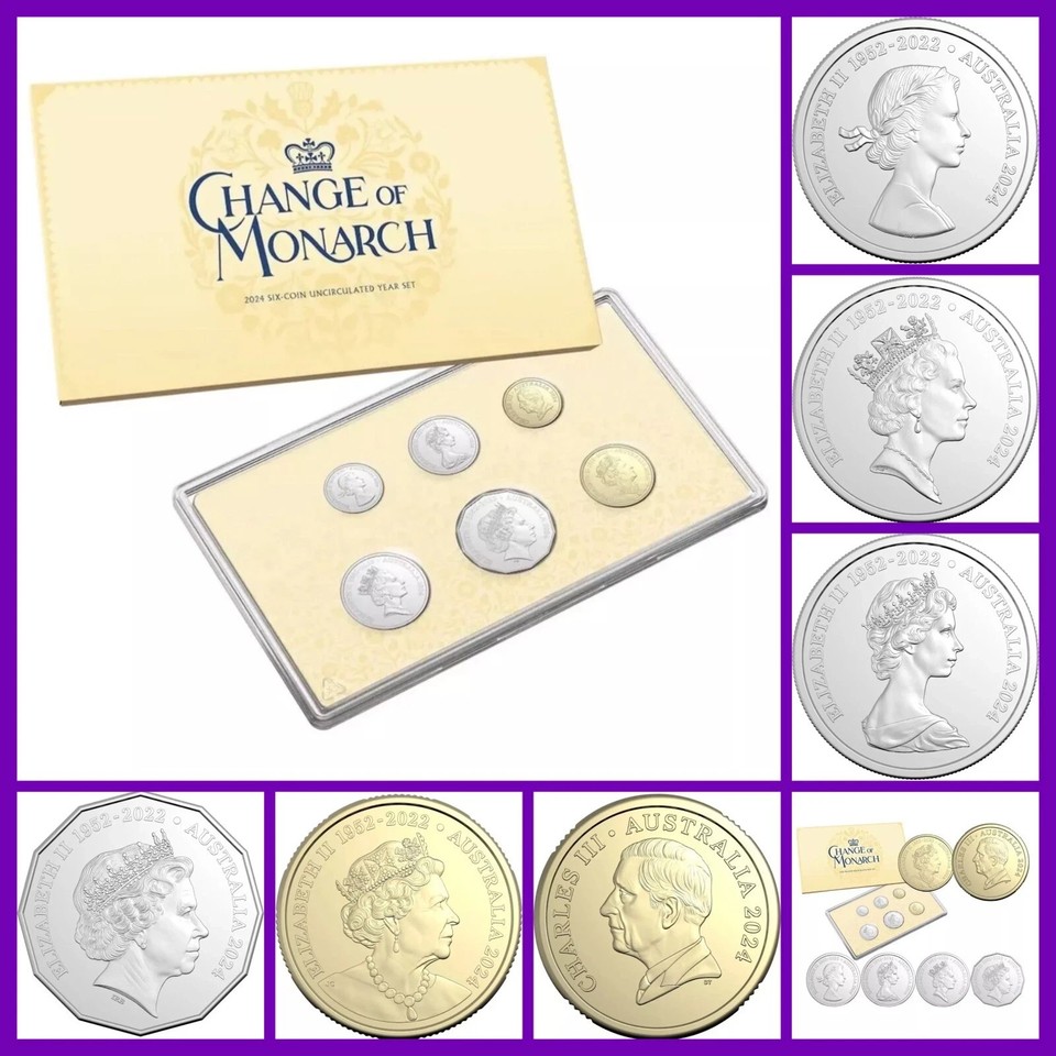 2024 SET OF COINS UNC "CHANGE OF MONARCH" | eBay Australia